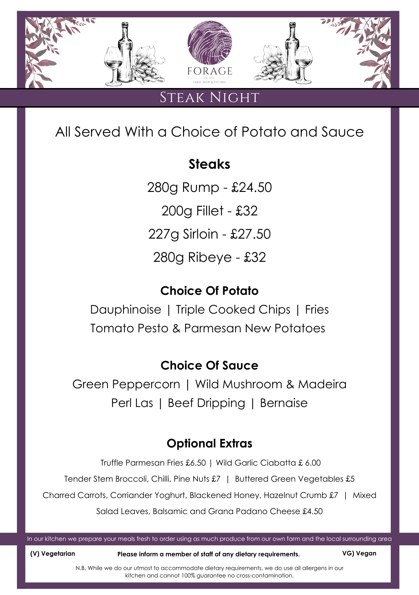 Dinner at Forage - Forage